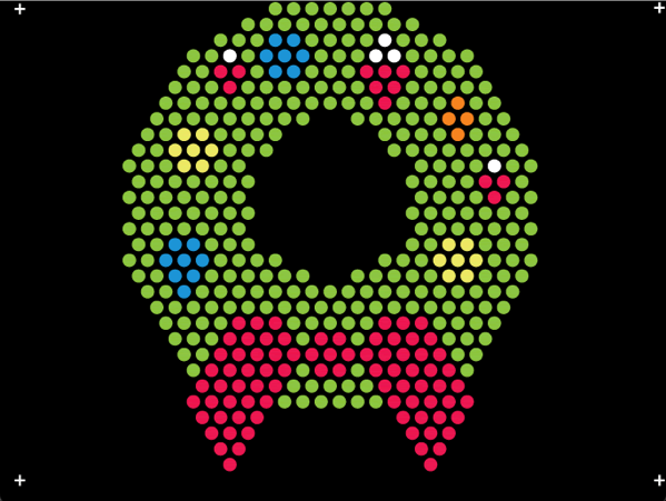 Lite Brite Template Refills Holiday Theme 10 Pack GlowPeg